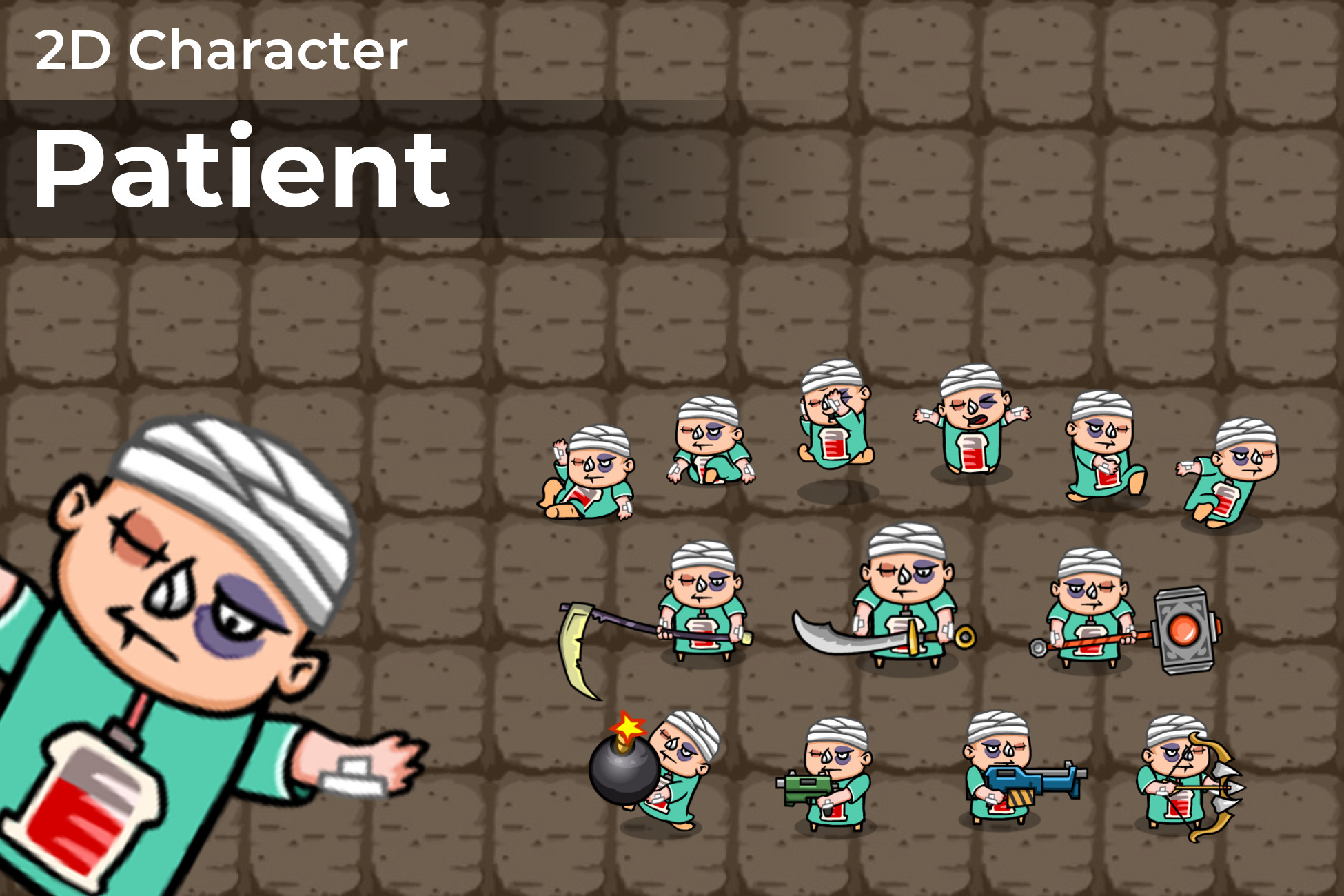 2D Character - Patient | 2D Characters | Unity Asset Store