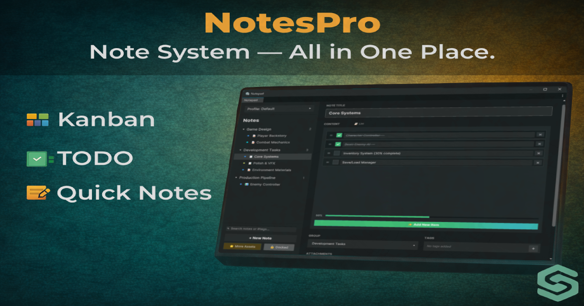 NotesPro – Kanban, TODO, Quick Notes | Utilities Tools | Unity Asset Store
