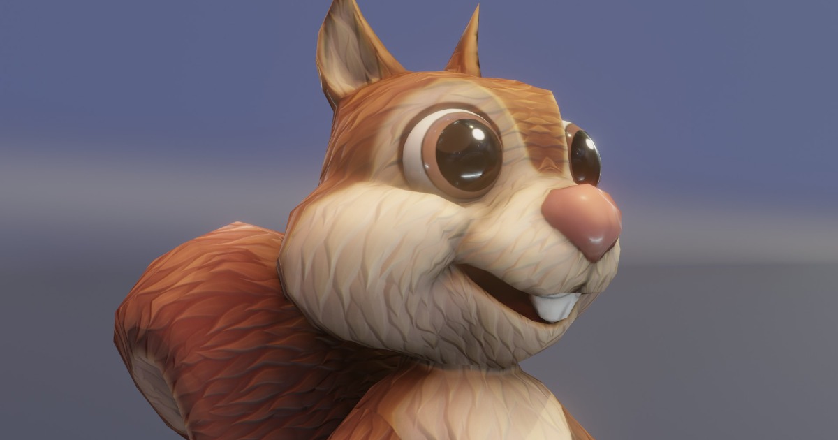 Cartoon Squirrel Rigged 3D Model | Characters | Unity Asset Store