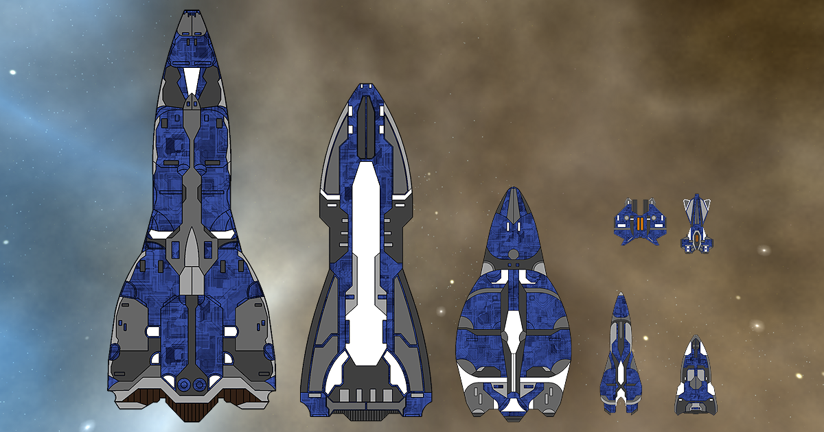 2D Spaceship Fleet: Vyrkul Collective | 2D Environments | Unity Asset Store