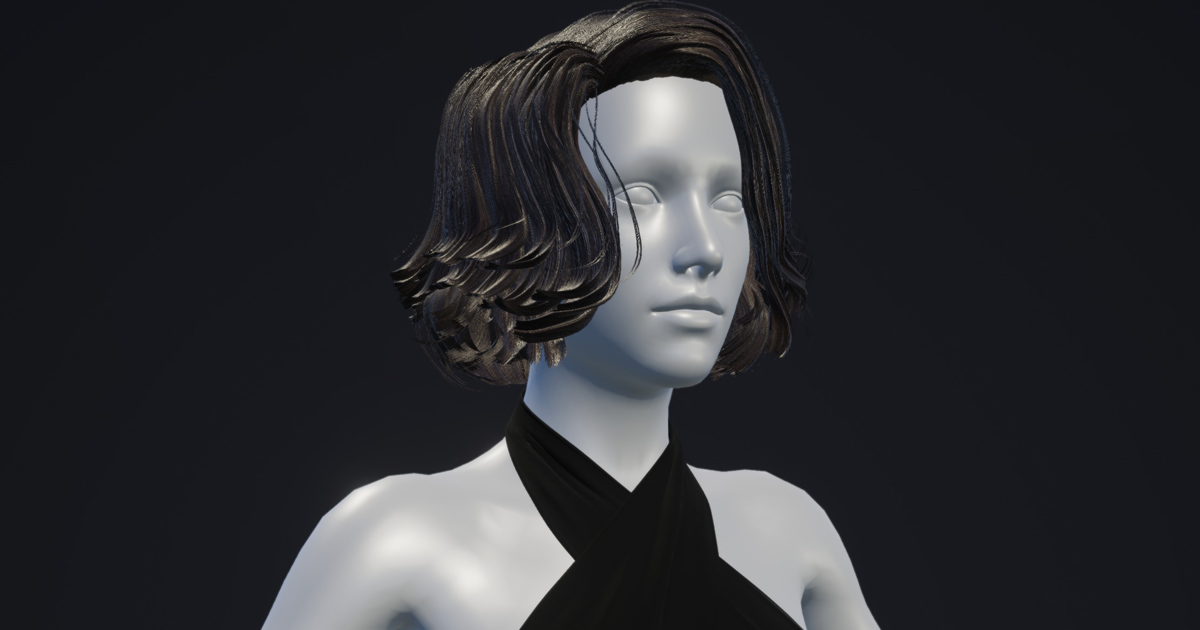 Starlette Hair Female from Tafi | 3D Clothing | Unity Asset Store