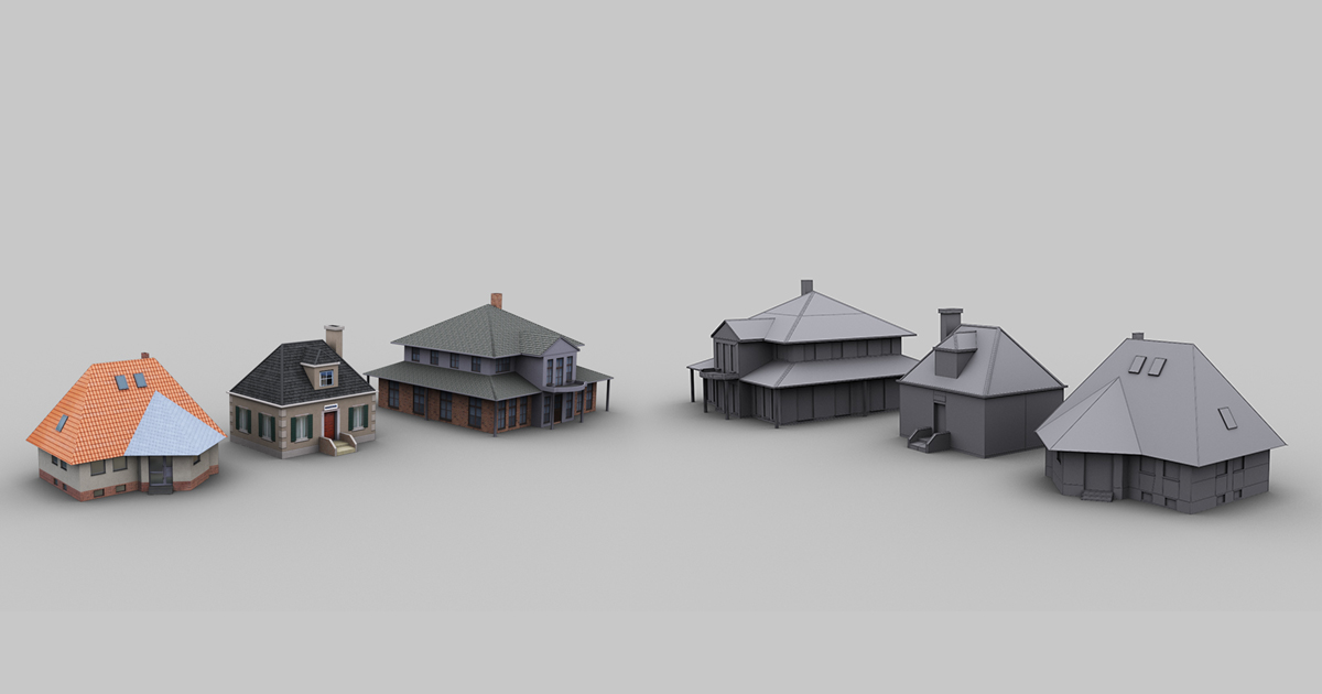 Low poly building pack 3 | 3D Urban | Unity Asset Store