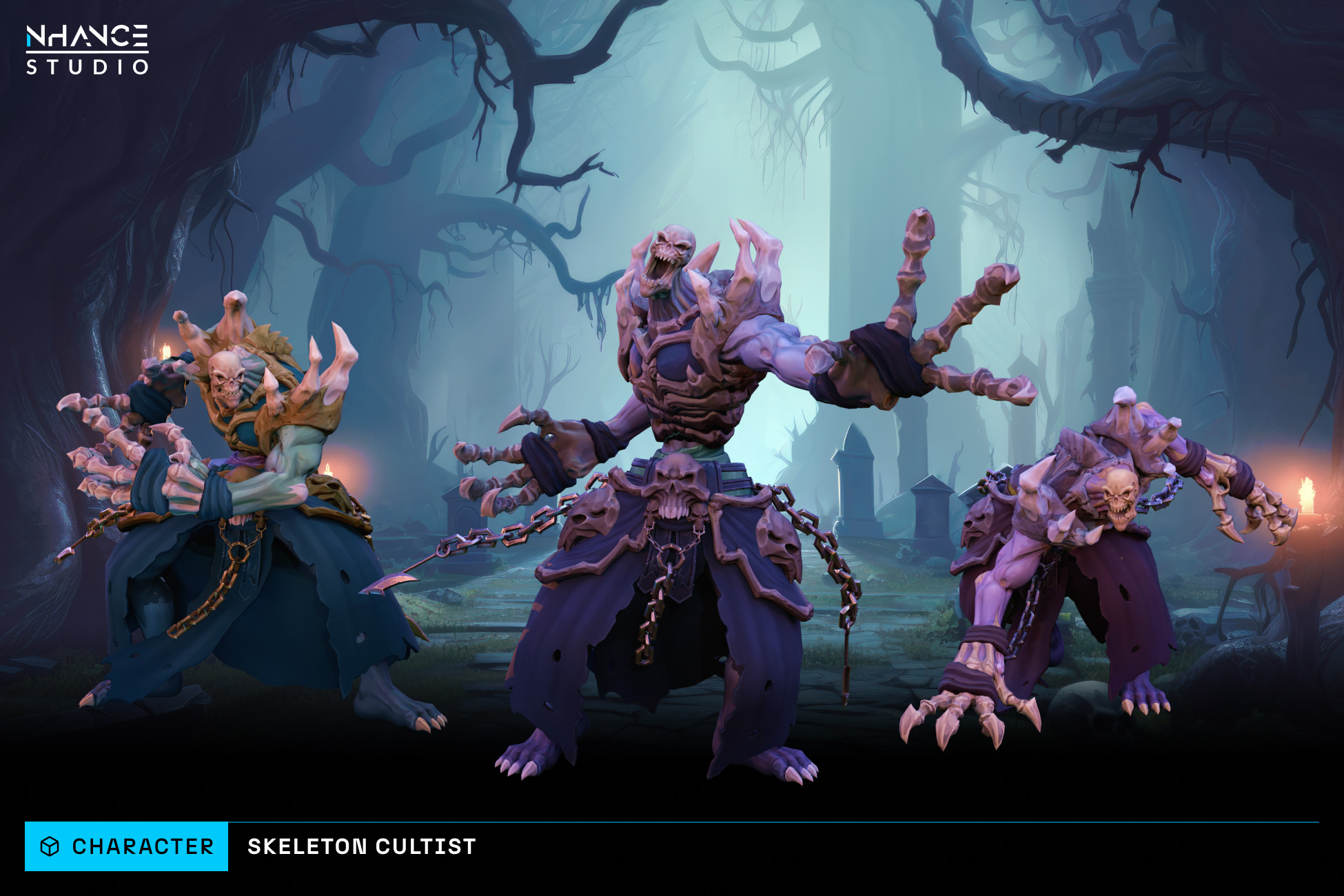 Stylized Fantasy Skeleton Cultist | 3D Characters | Unity Asset Store