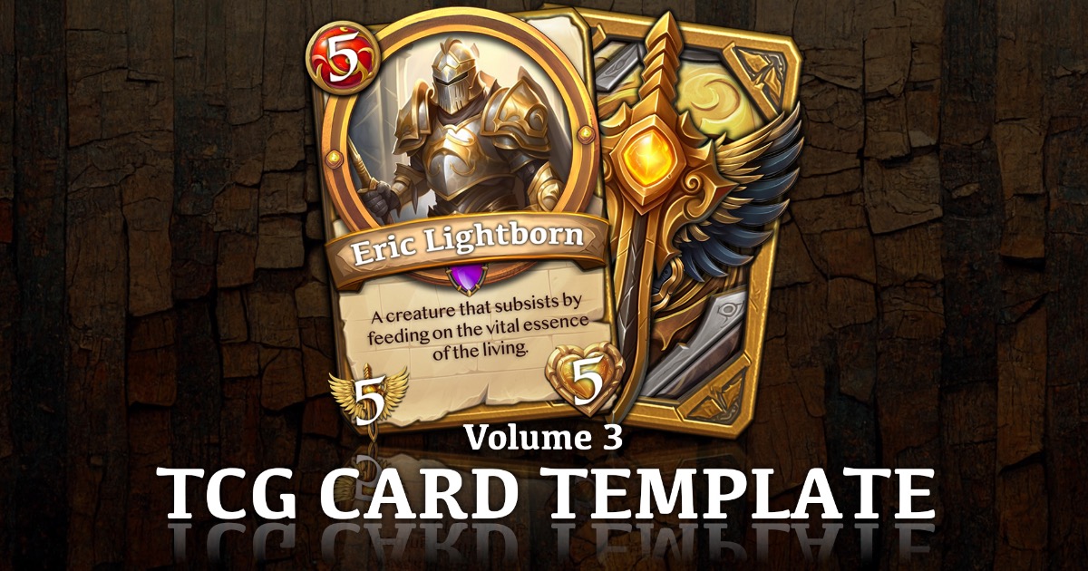TCG Card Template - Volume 3 | 2D GUI | Unity Asset Store