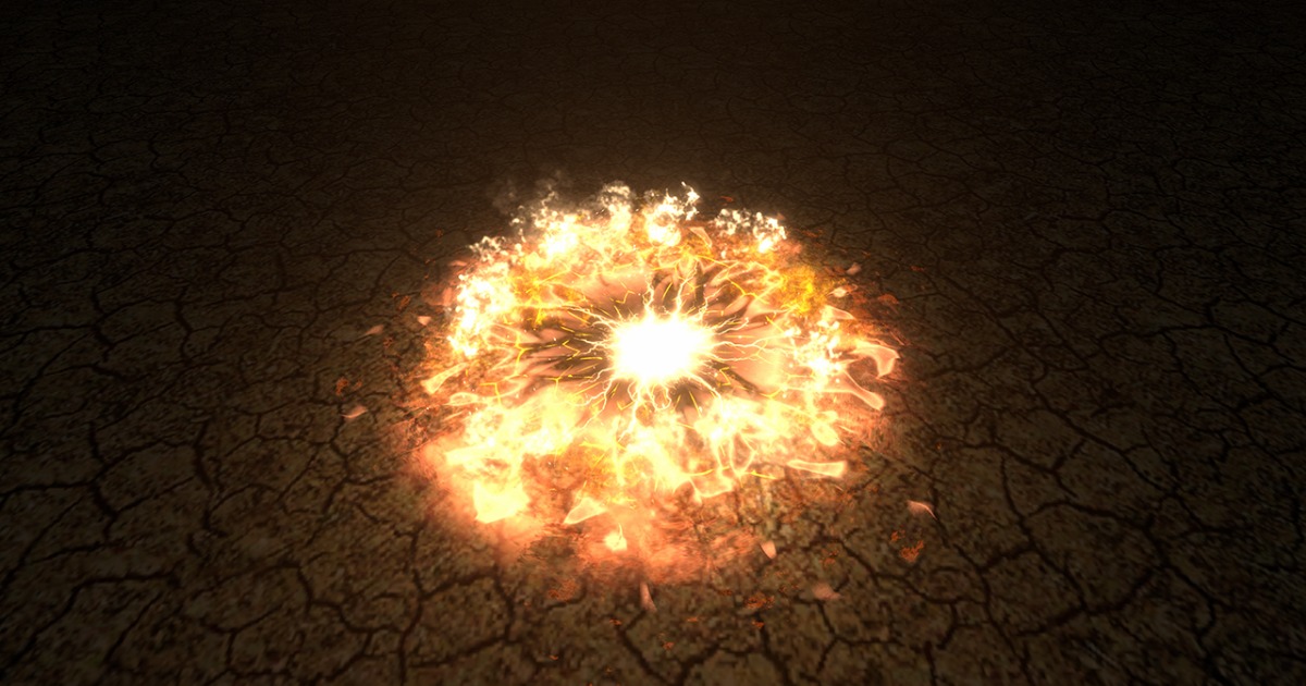 Ground Impact 001 | Fire & Explosions | Unity Asset Store