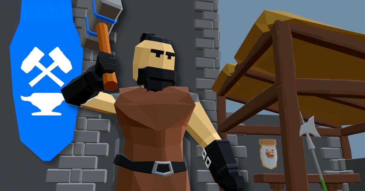 LOW POLY BLACKSMITH - RPG Crafting Kit | 3D Fantasy | Unity Asset Store
