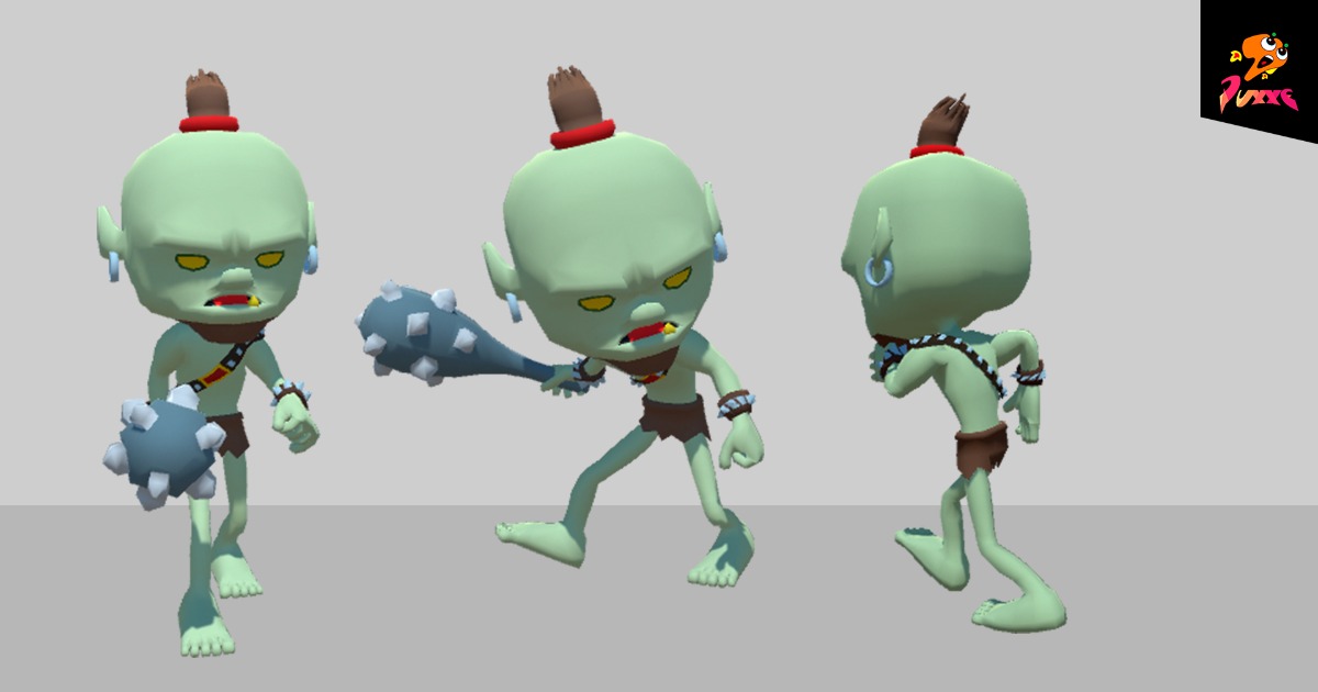 3D Character #034 - Ogre Male - Animated - Low Poly - FBX | 3D ...