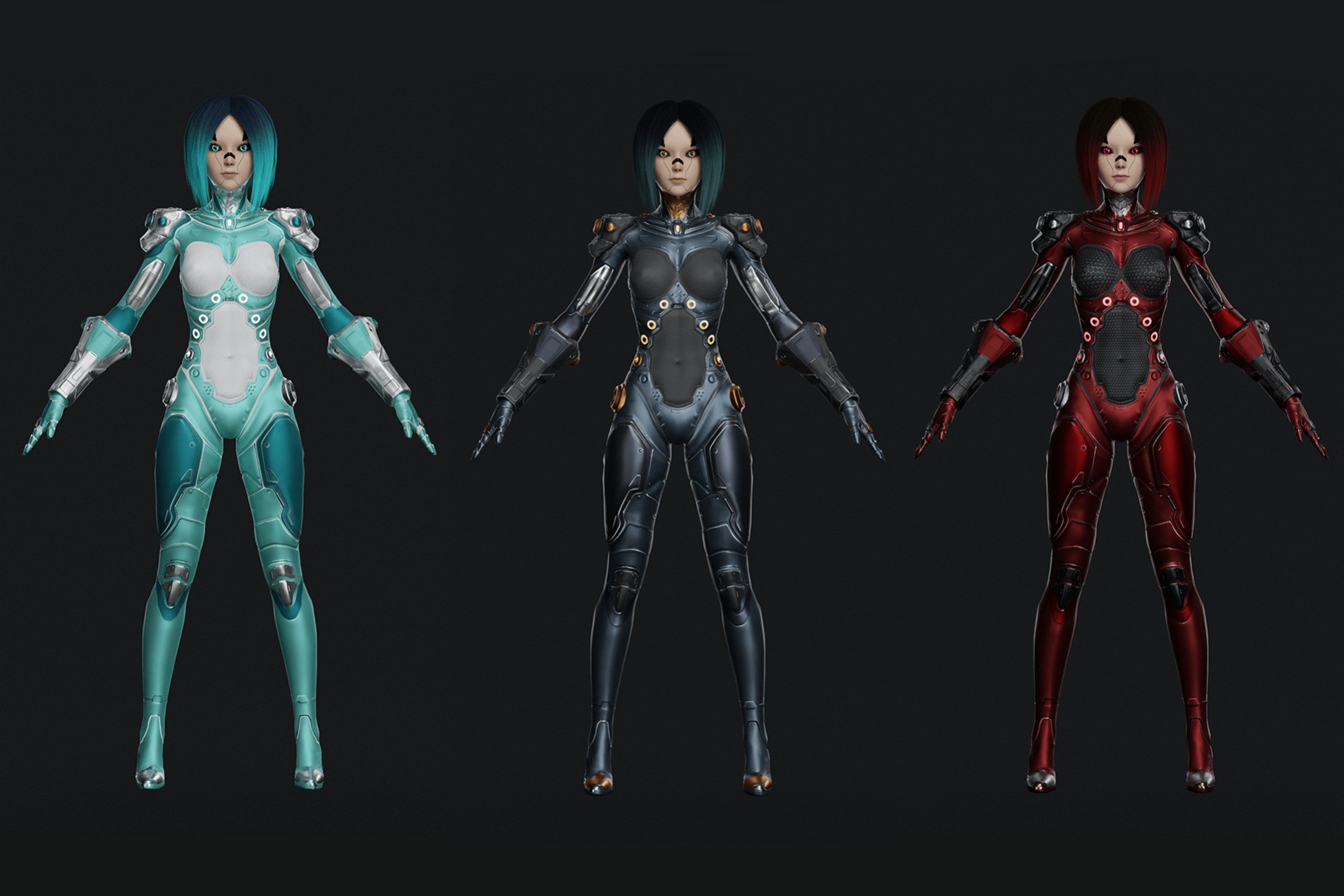 Sci-Fi Girl Game Ready Model | Characters | Unity Asset Store
