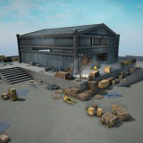 Realistic Modern Industrial Warehouse Asset Package