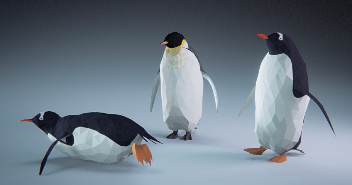 Low Poly Bird: Penguin | Characters | Unity Asset Store