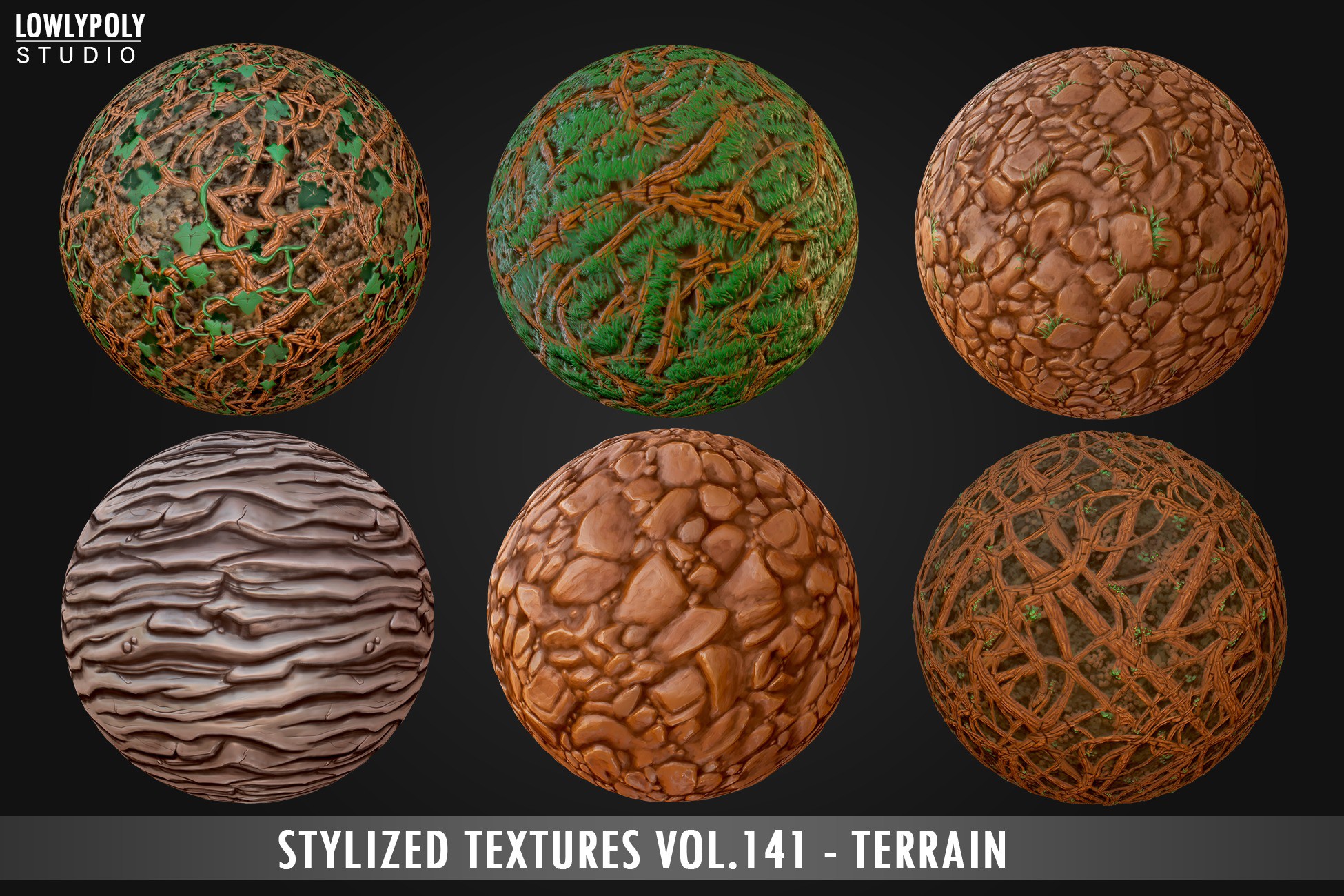 Terrain Vol.141 - Stylized Textures | 2D Nature | Unity Asset Store