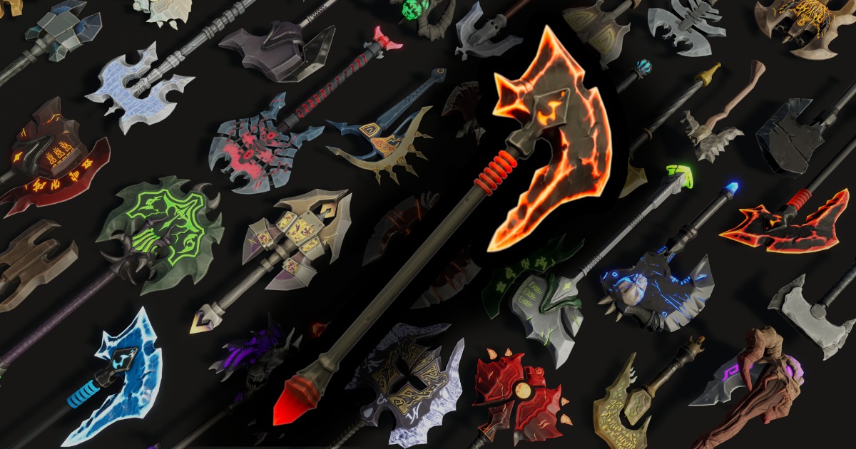 Stylized Axes - RPG Weapons | 3D Weapons | Unity Asset Store