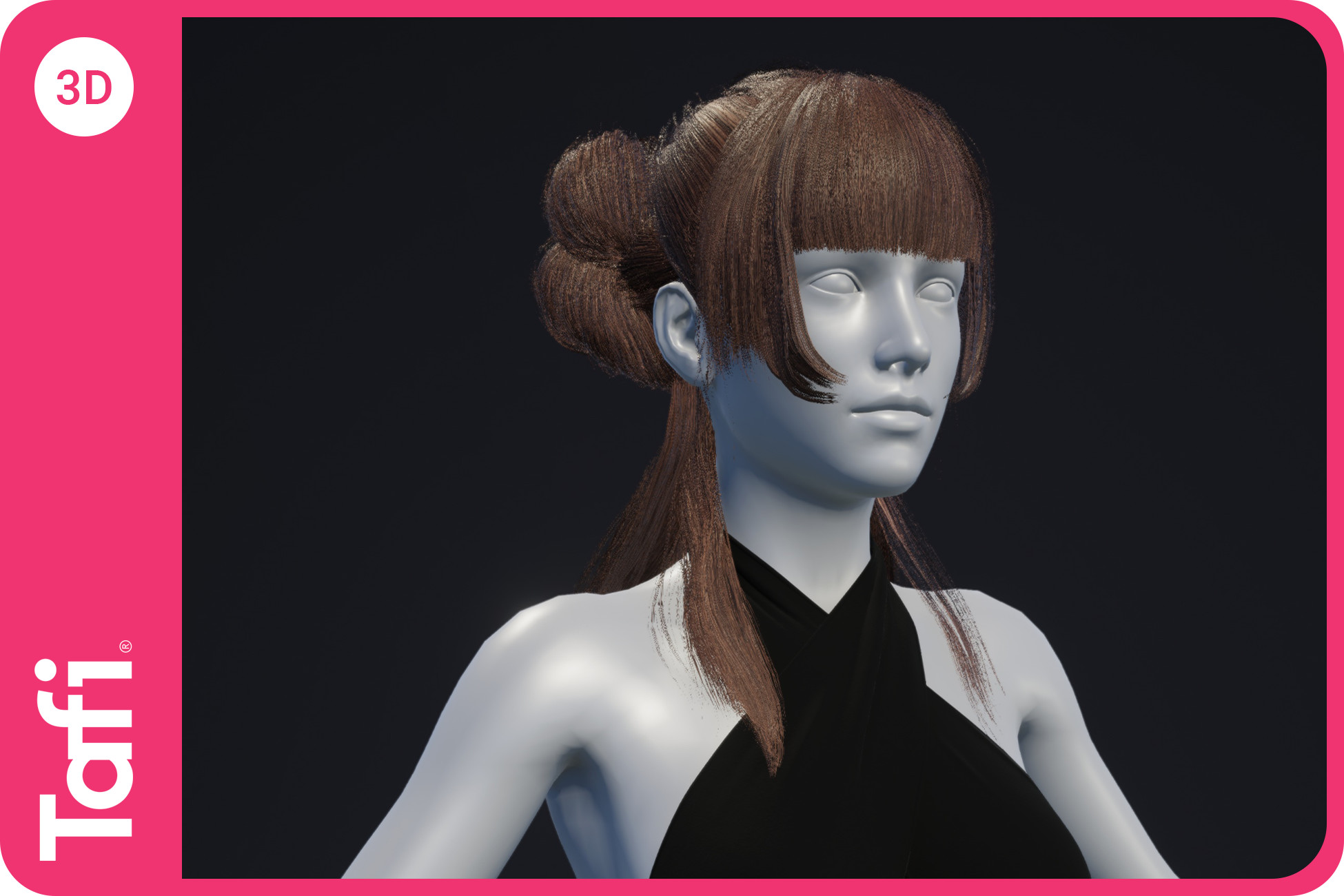 Nyo Hair Female from Tafi | 3D Clothing | Unity Asset Store