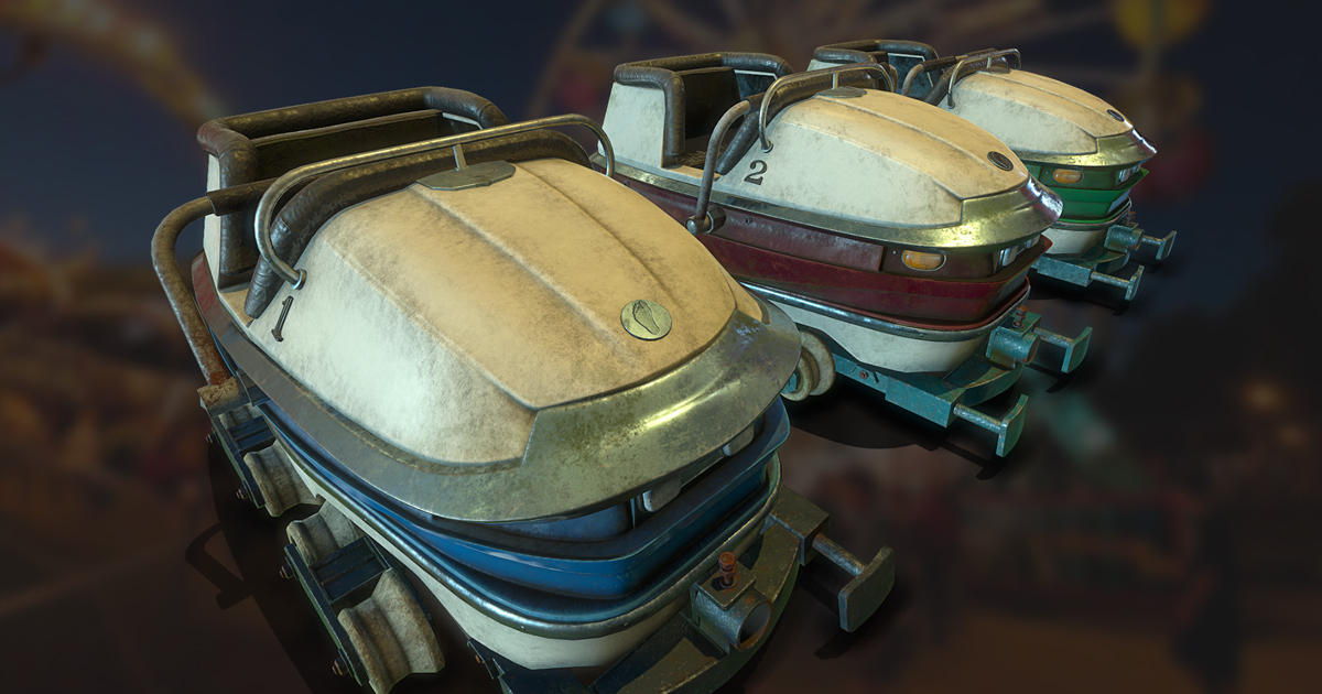Carnival Roller Coaster Carts | 3D Land | Unity Asset Store
