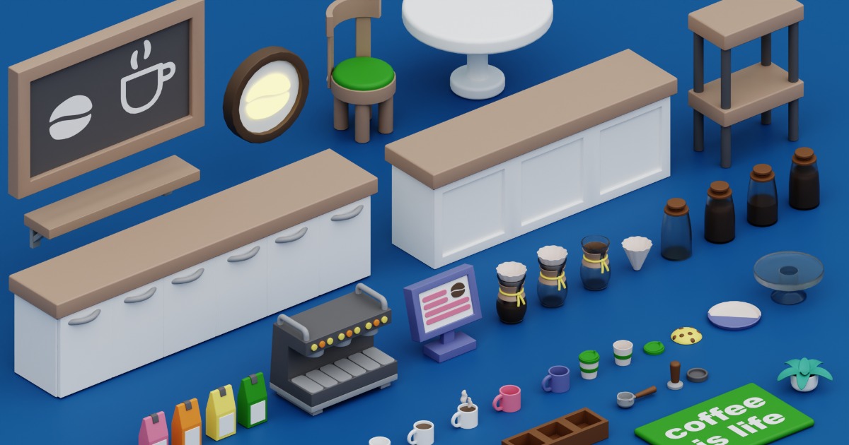 Interiors FREE - Cozy Cartoon Pack 2 | 3D Interior | Unity Asset Store