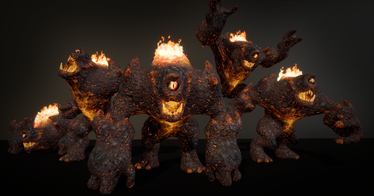Hell demonic cyclop | 3D Creatures | Unity Asset Store