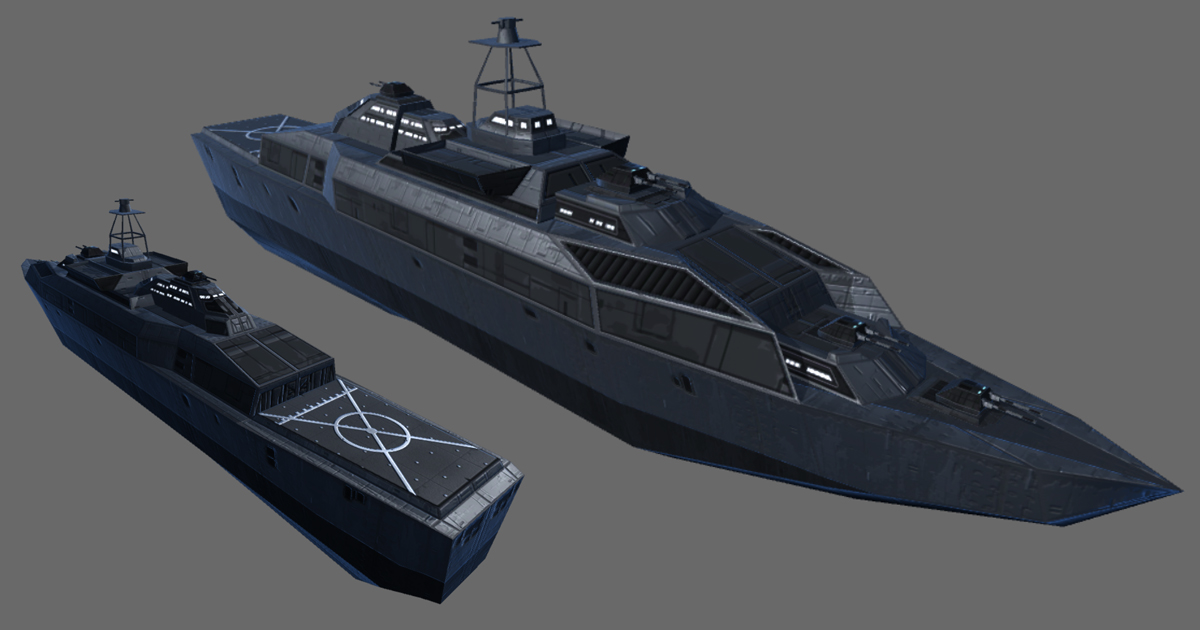 Naval Fleet Ship A002 | 3D 船舶 | Unity Asset Store