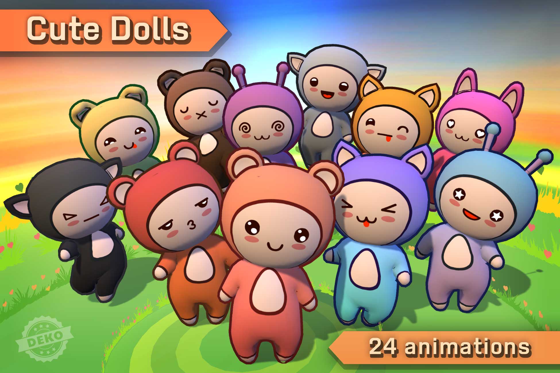 Cute Dolls | 3D Characters | Unity Asset Store