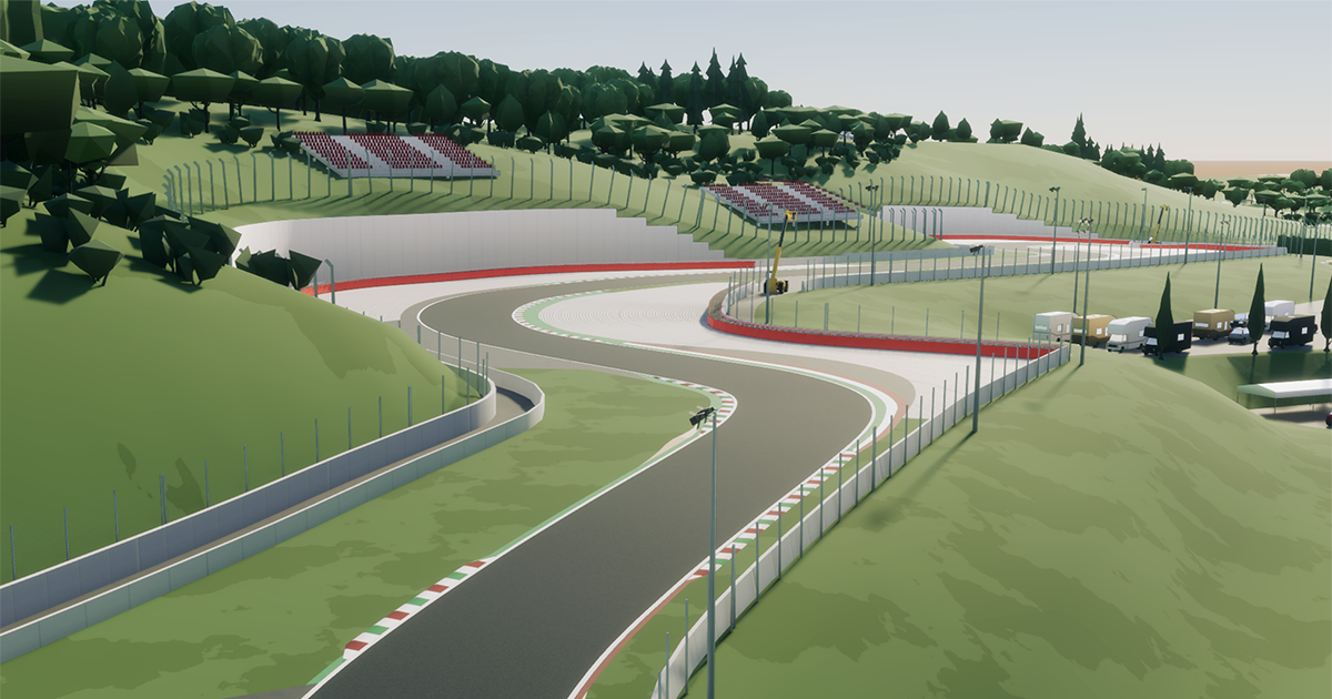 Cartoon Race Track Florence | 3D Roadways | Unity Asset Store