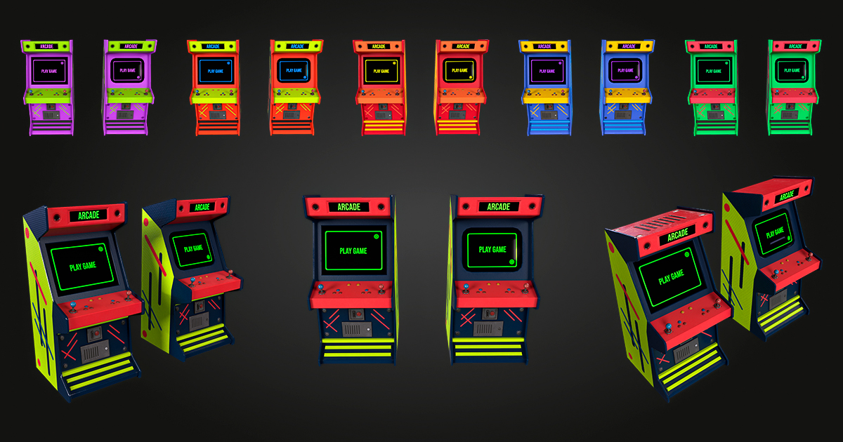 Arcade Machine Vol. 1 | 3D Props | Unity Asset Store