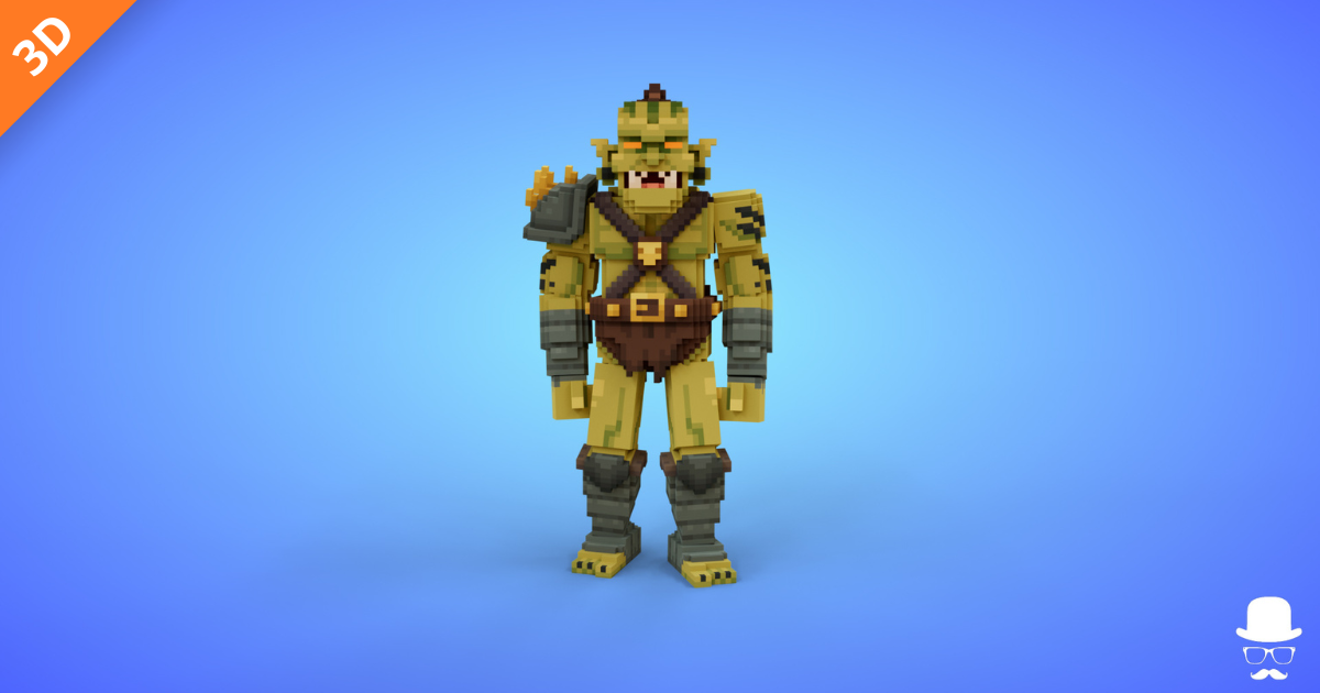 Orc Goblin 5 Voxel Character - 3D Lowpoly Fantasy Creature | Characters | Unity Asset Store