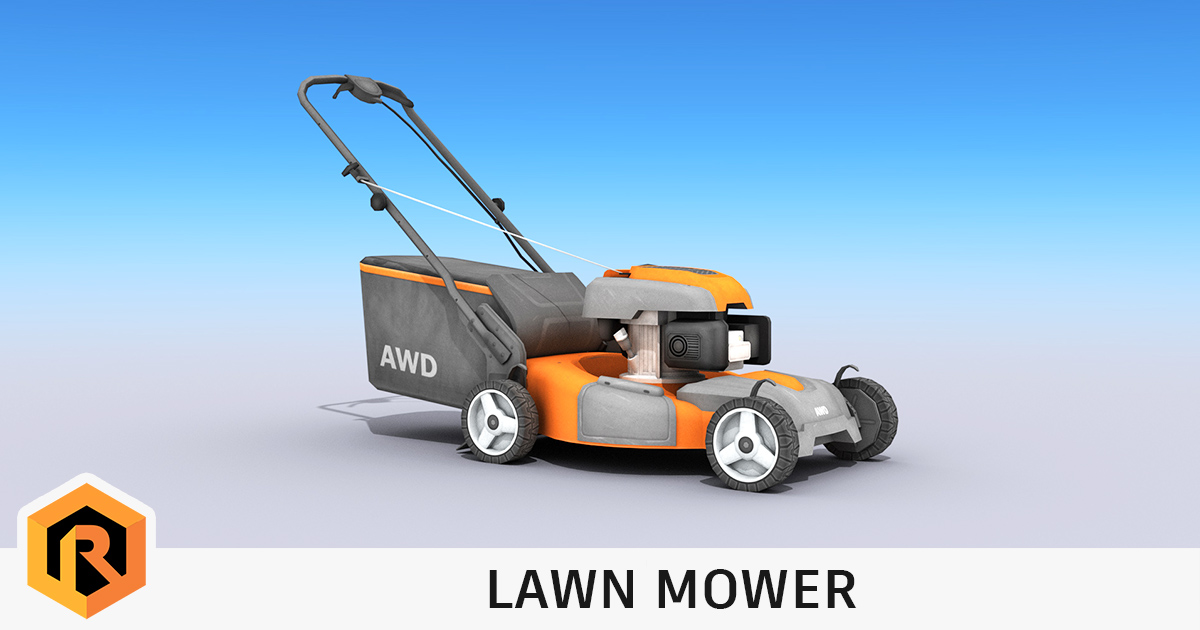 Push Lawn Mower | 3D Props | Unity Asset Store