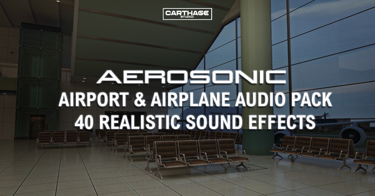 AeroSonic Airport & Airplane Audio Pack – 40 Realistic Sound Effects ...
