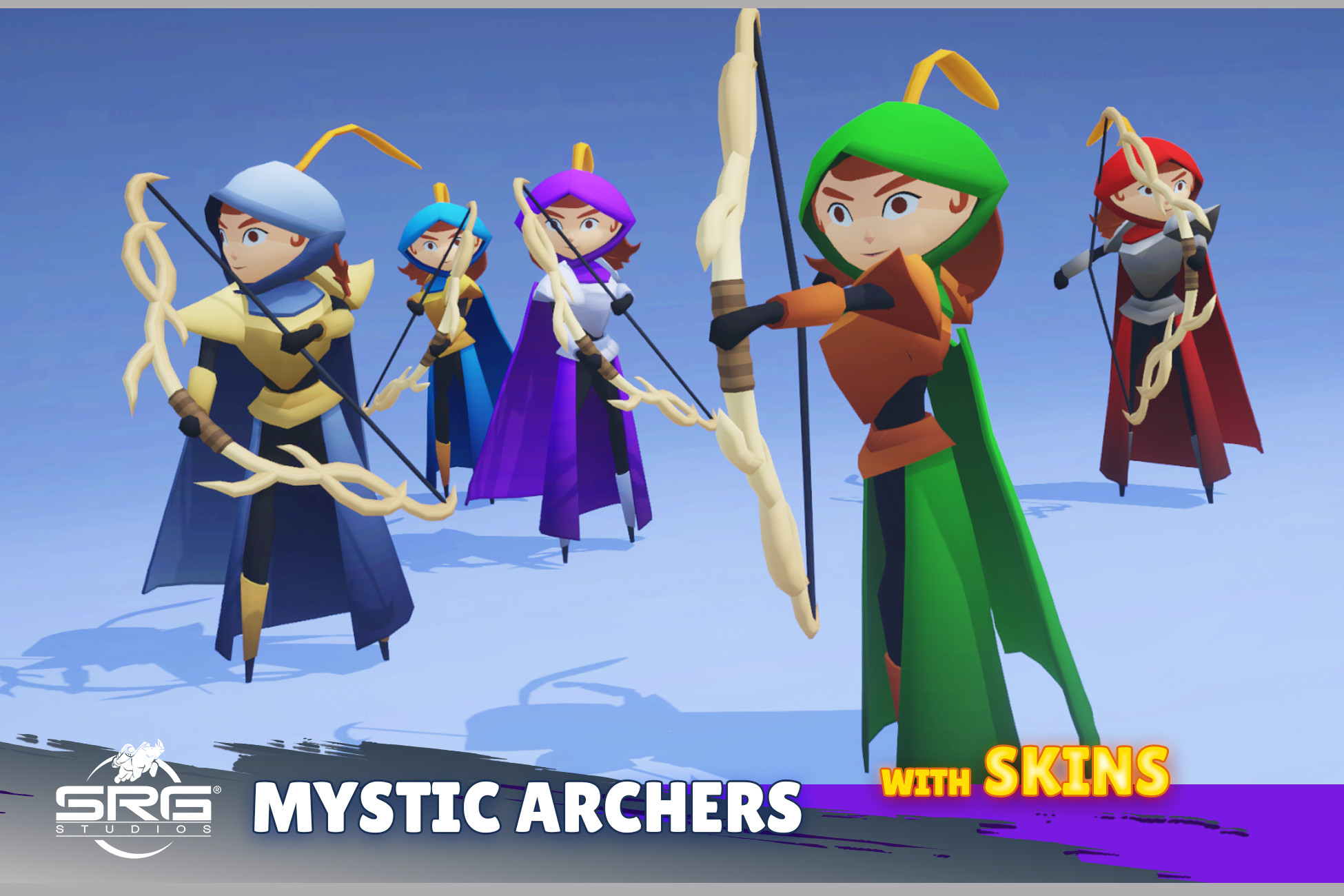 Mystic Archers - Stylized 3D Character w/ Skins | 3D Characters | Unity ...