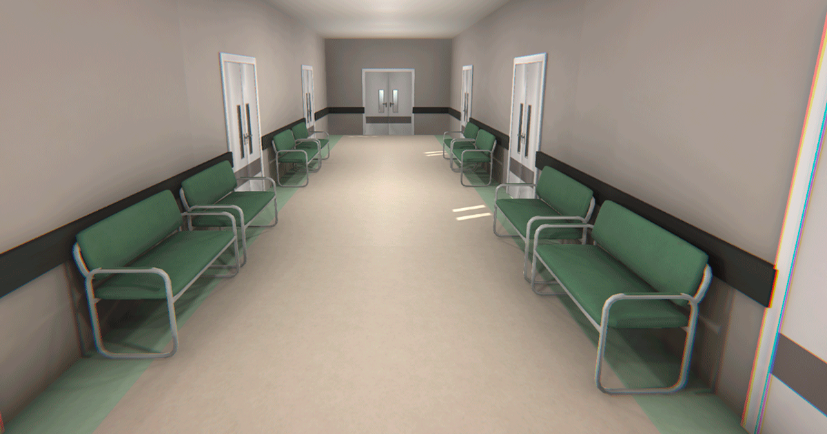 Hospital corridor - modular interior and props | 3D Interior | Unity ...