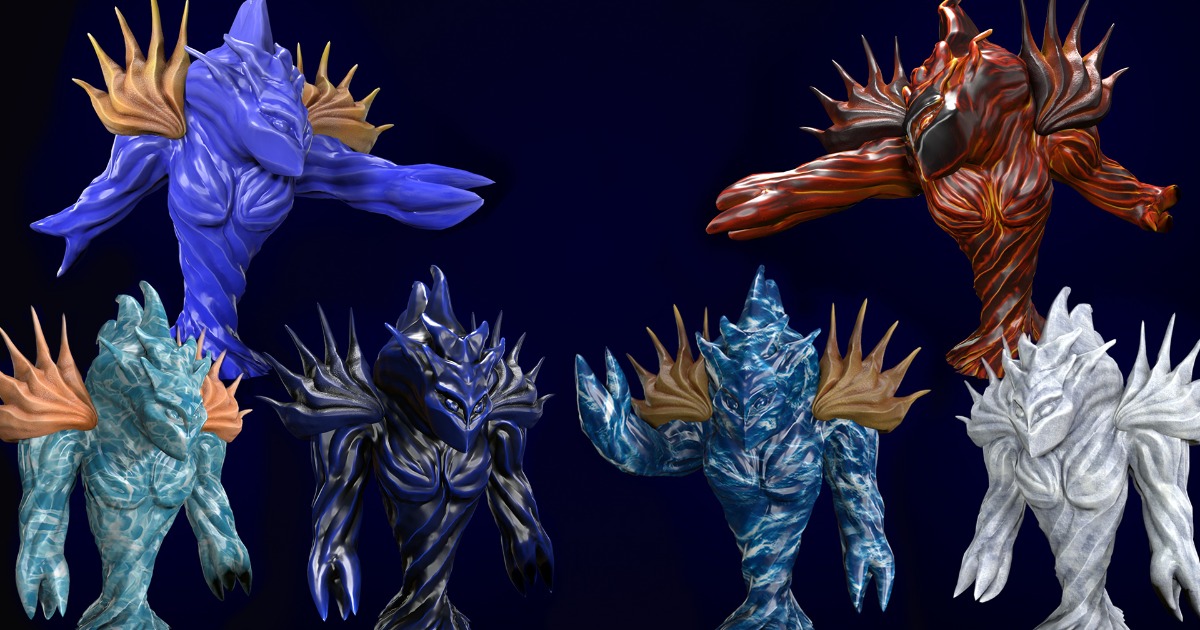 Water Elemental | 3D Creatures | Unity Asset Store