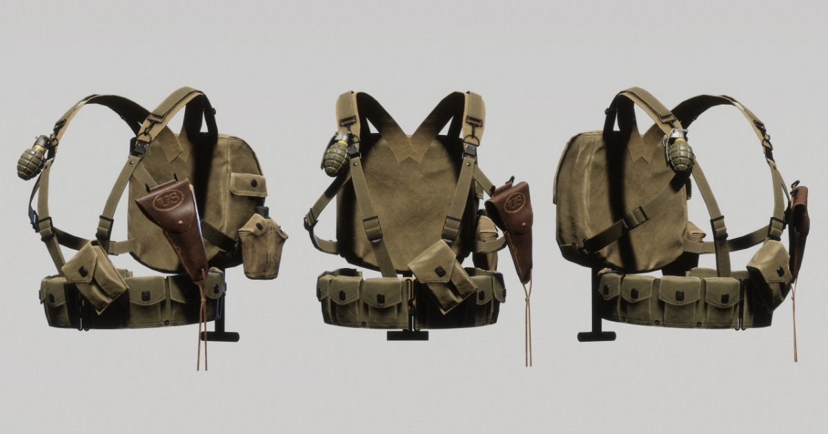 WW2 US Tactical Vest | Props | Unity Asset Store