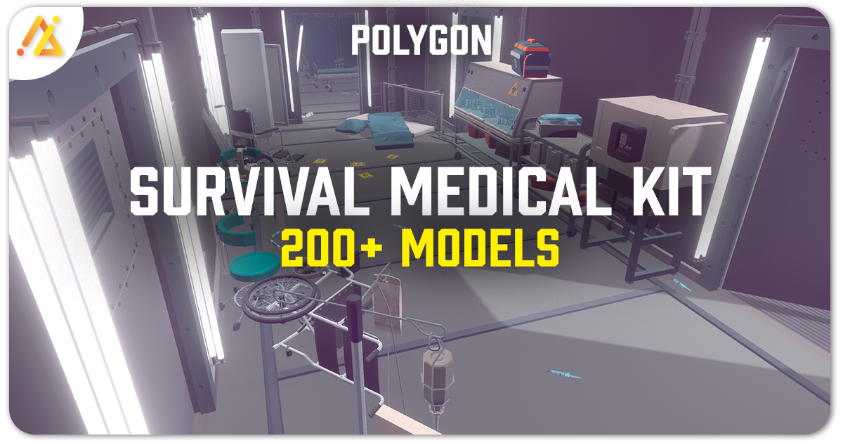 POLY - Mega Survival Medical Kit | 3D Props | Unity Asset Store