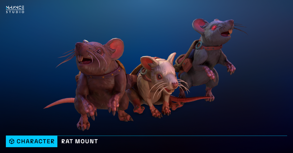 Stylized Rat Mount | 3D Characters | Unity Asset Store