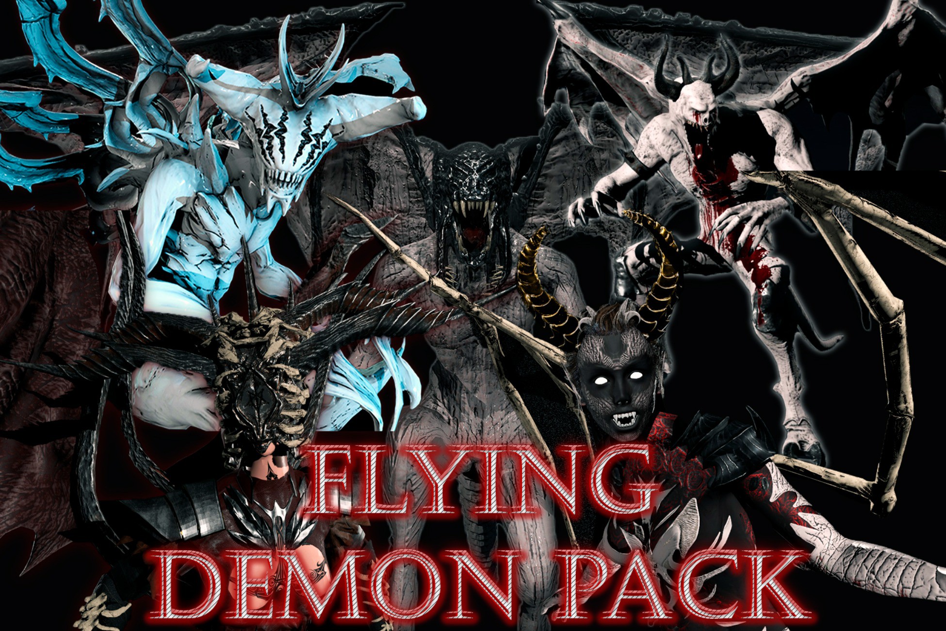 Flying Demon pack | 3D Creatures | Unity Asset Store