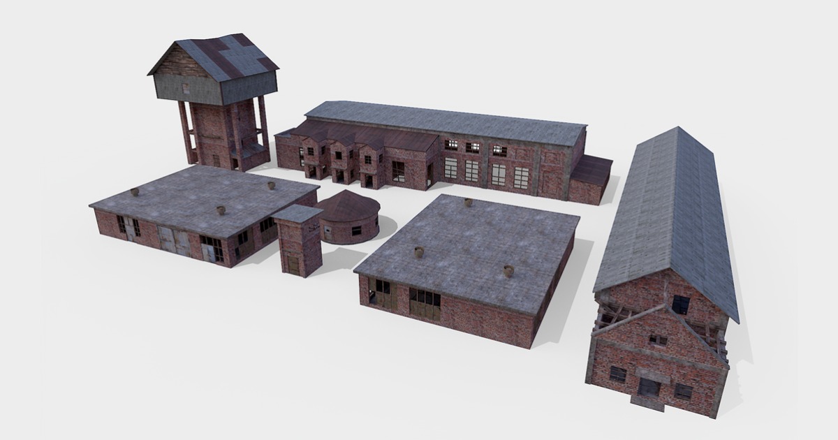 Abandoned Apocalyptic Factory | 3D 工場 | Unity Asset Store