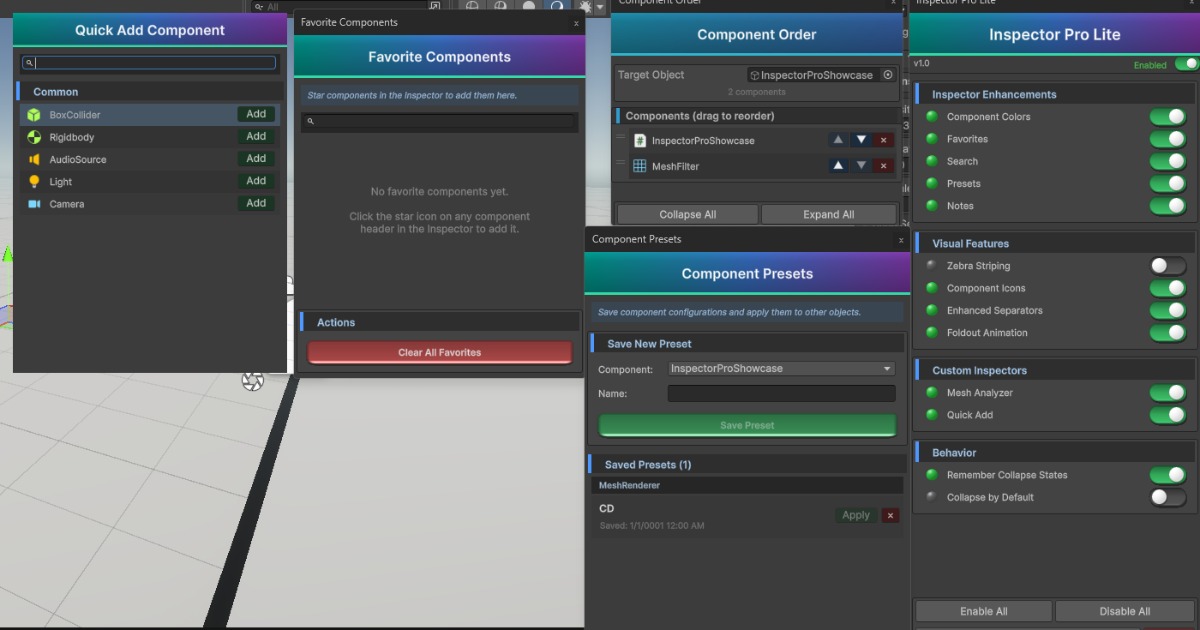 Inspector Pro Lite | GUI Tools | Unity Asset Store