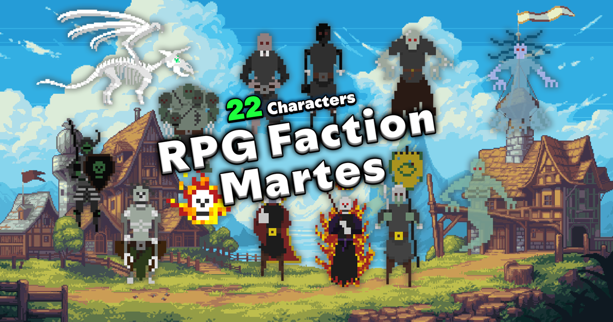 Pixel 2D RPG Character Mega Pack (Faction Martes) | 2D Characters ...
