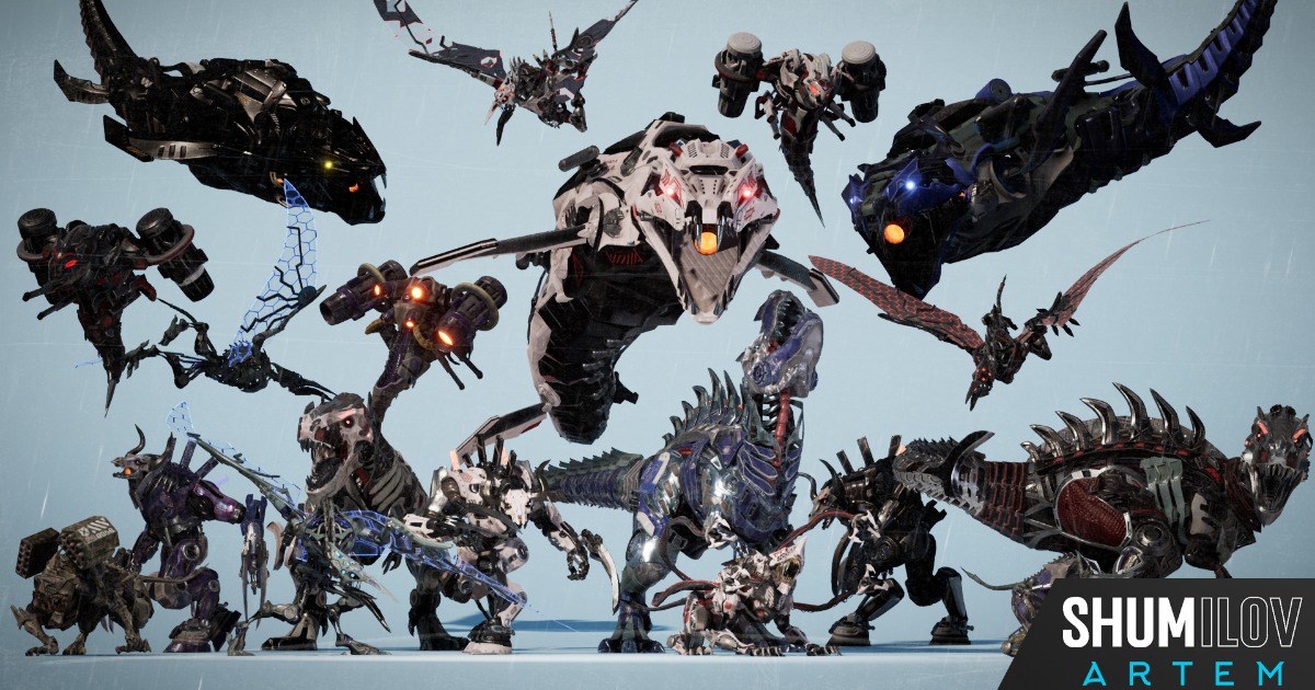 SciFi_Beasts_Pack | 3D Characters | Unity Asset Store