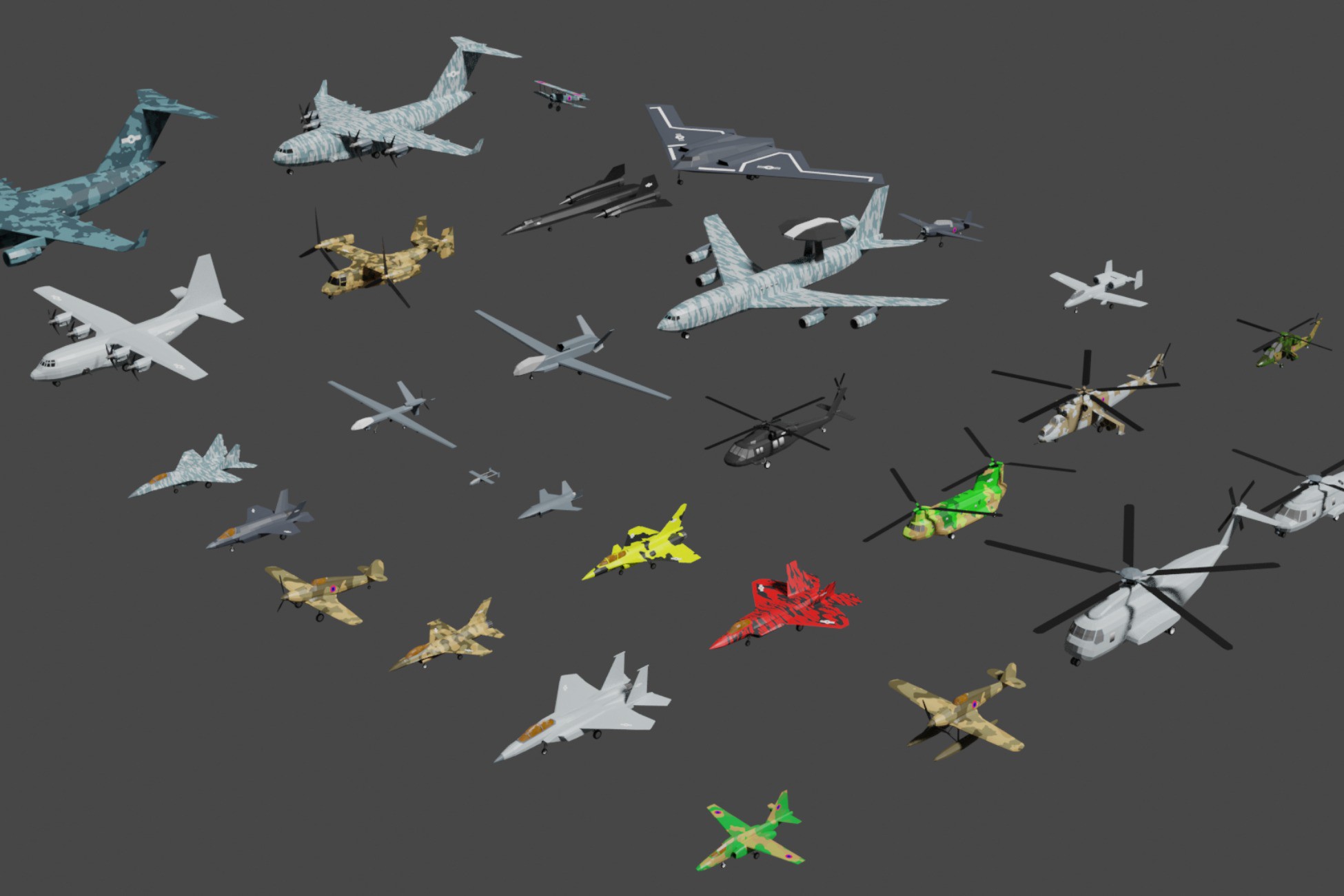 Low poly military vehicles - PA | 3D Air | Unity Asset Store