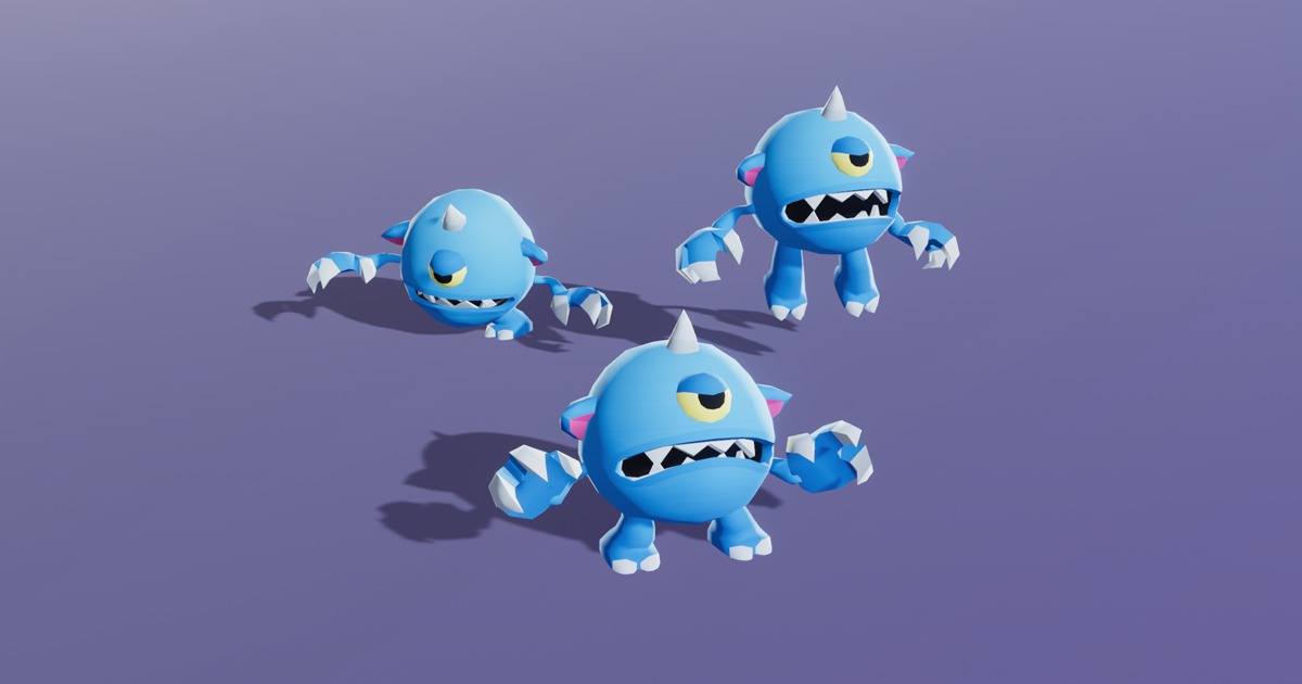Cyclops Minion Cute Series | 3D Creatures | Unity Asset Store