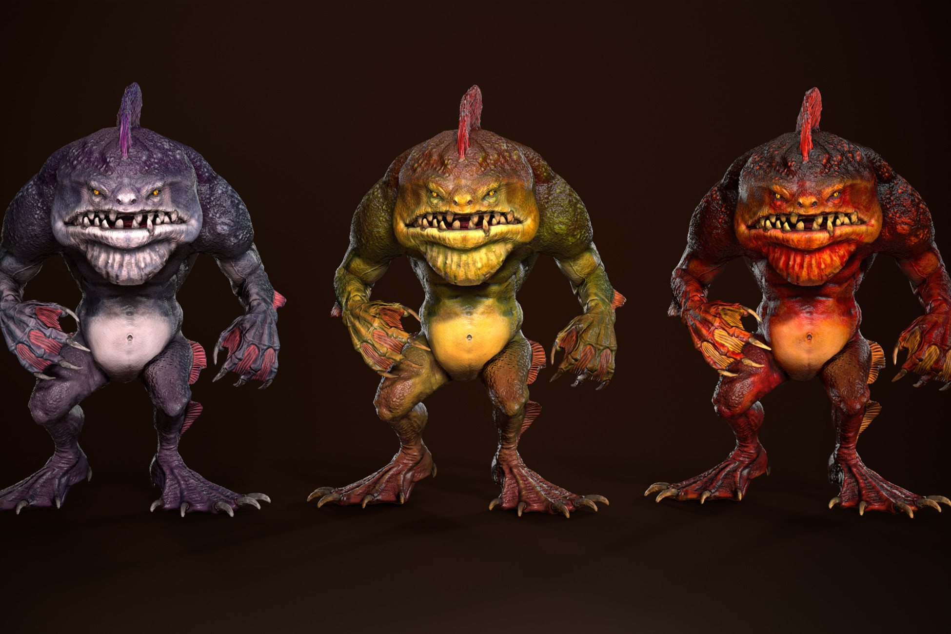 Monster Amphibian | 3D Creatures | Unity Asset Store