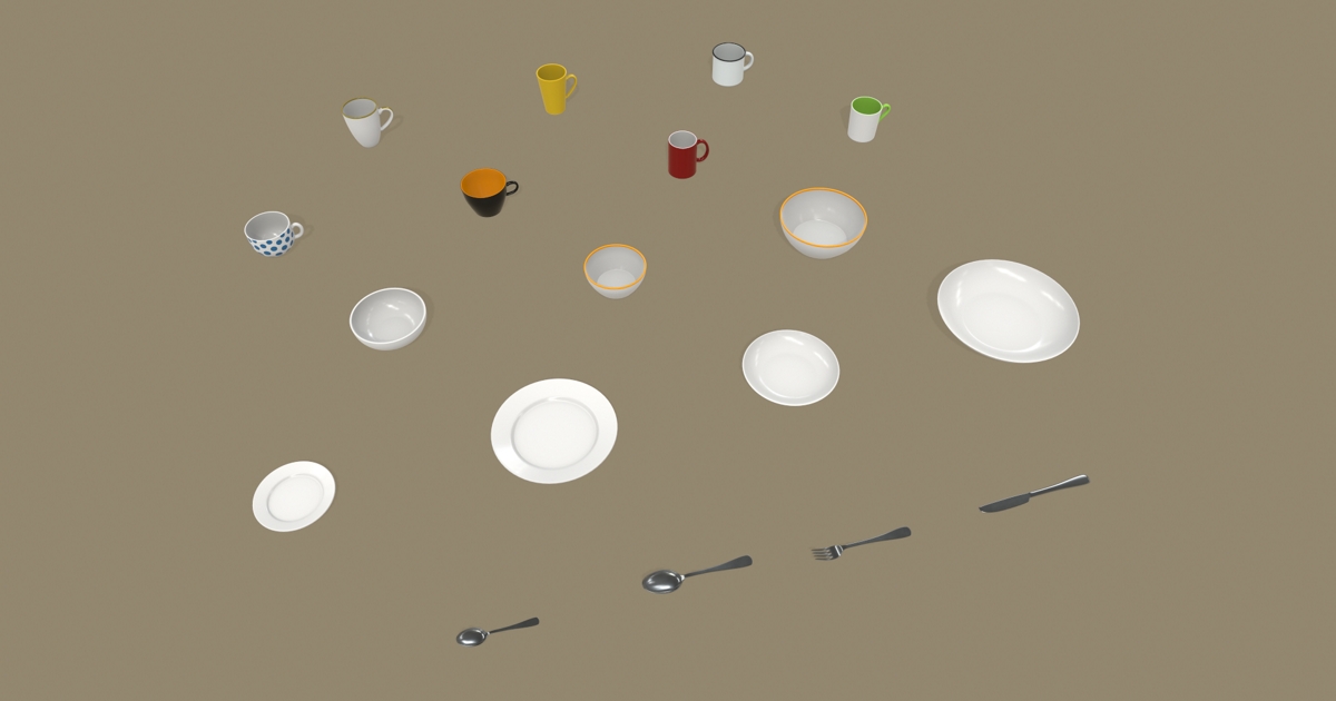 Tableware | 3D Interior | Unity Asset Store