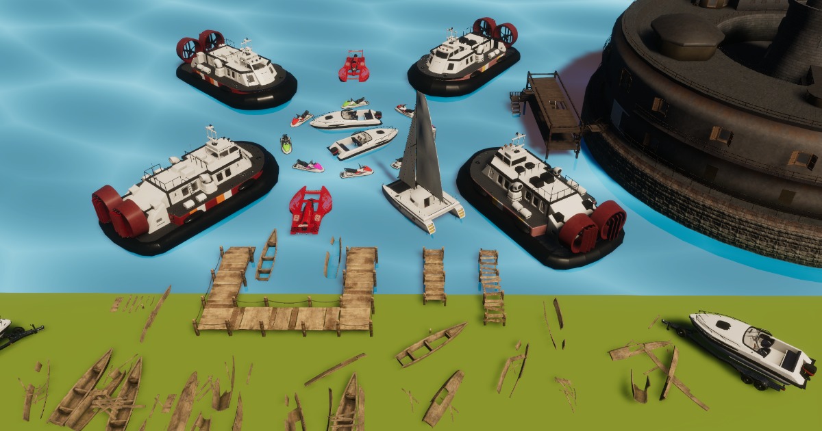Sea Vehicles Collection | 3D Sea | Unity Asset Store