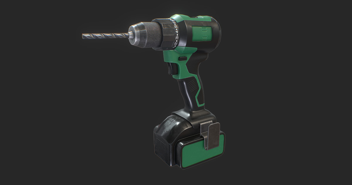 Cordless Drill - Game-Ready 3D Model | 3D Props | Unity Asset Store