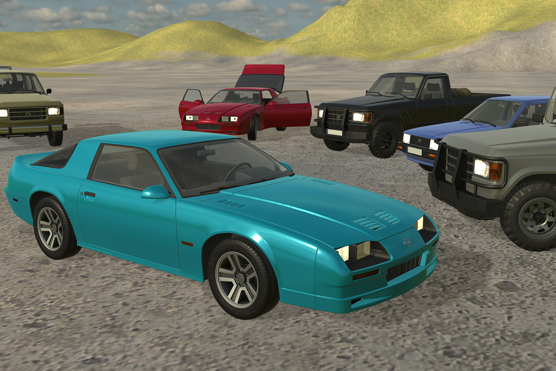 1980s Cars Pack | 3D Land | Unity Asset Store