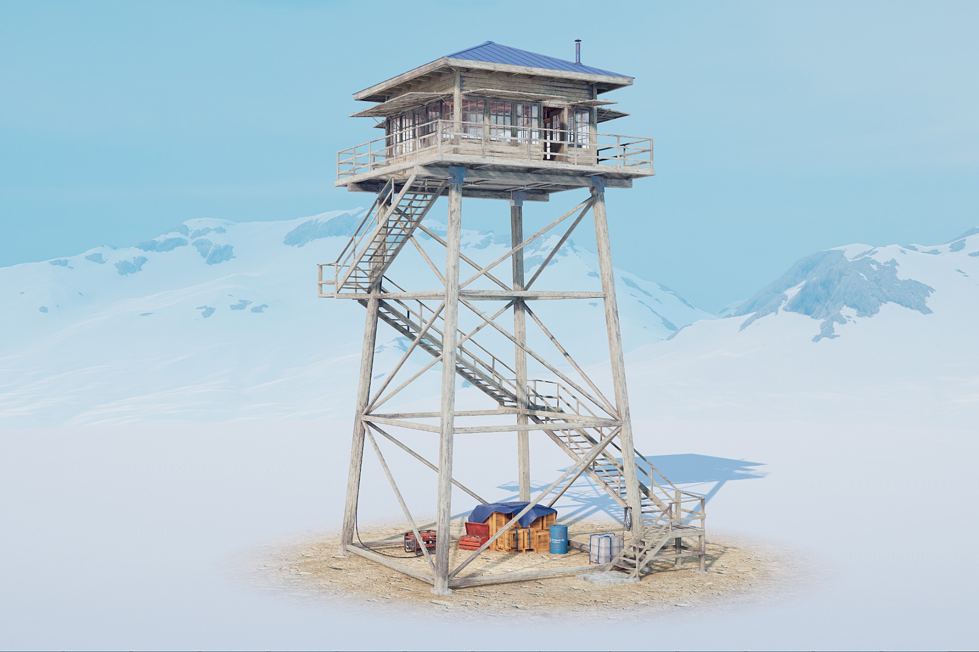 Lookout Tower (Props) | 3D Props | Unity Asset Store