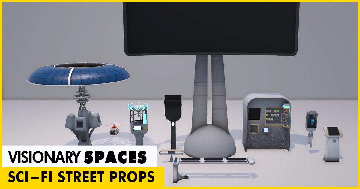 Sci-Fi Street Props | 3D Environments | Unity Asset Store