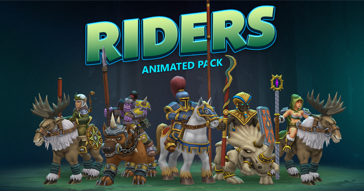 Riders animated pack | 3D Characters | Unity Asset Store