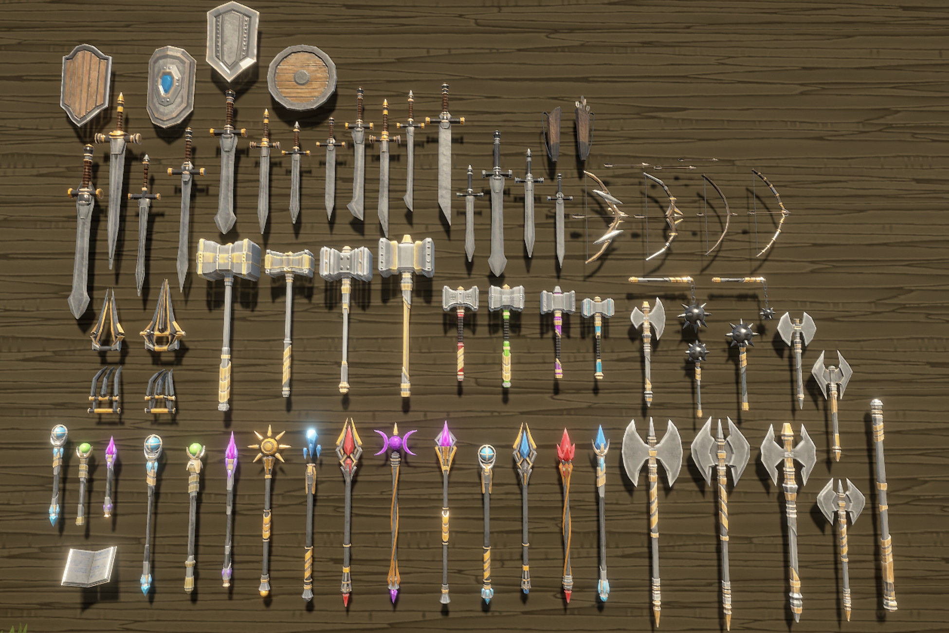 Poly Stylized Fantasy Weapons | 3D Weapons | Unity Asset Store