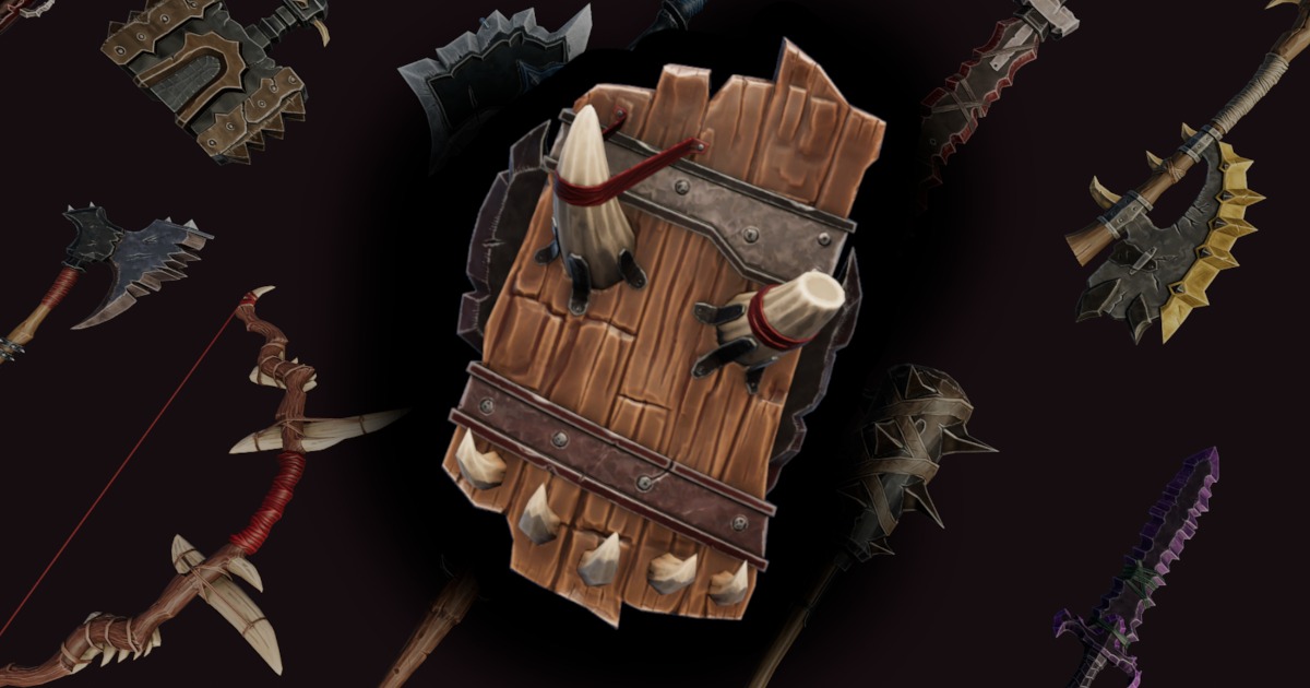Stylized Orc Weapons - RPG | 3D Weapons | Unity Asset Store